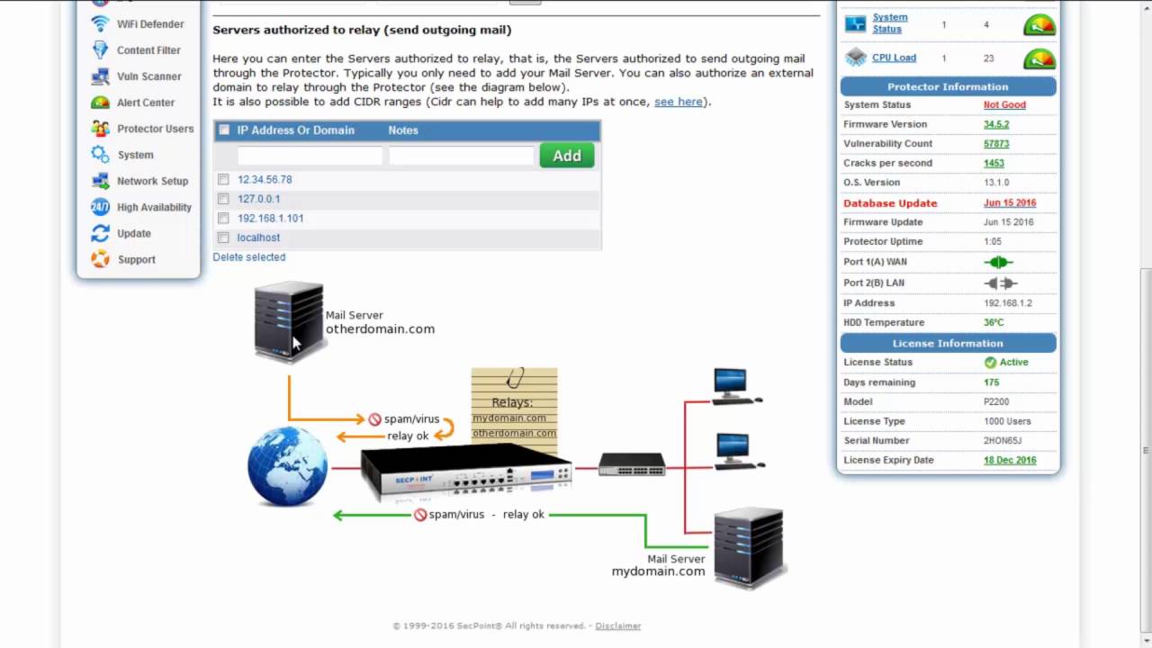 Protector Firewall Mail Relay Server - YouTube