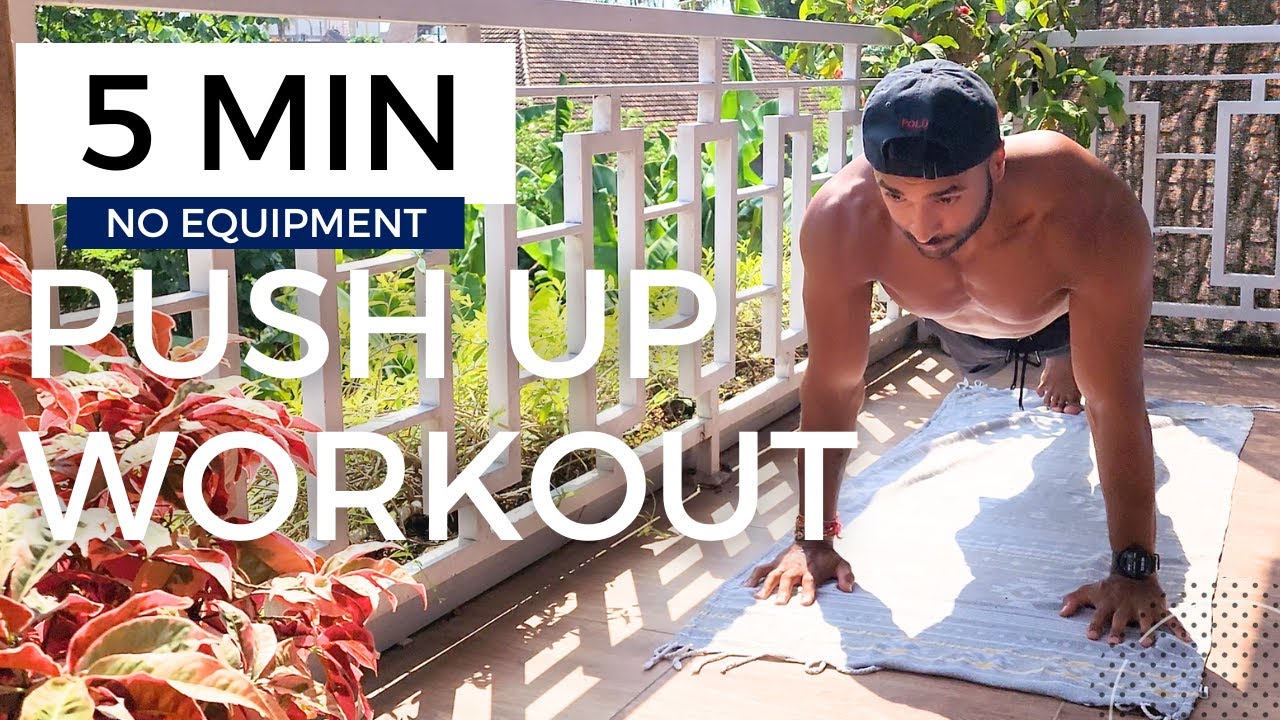 5-Minute Beginner to Intermediate Push-Up Workout - YouTube