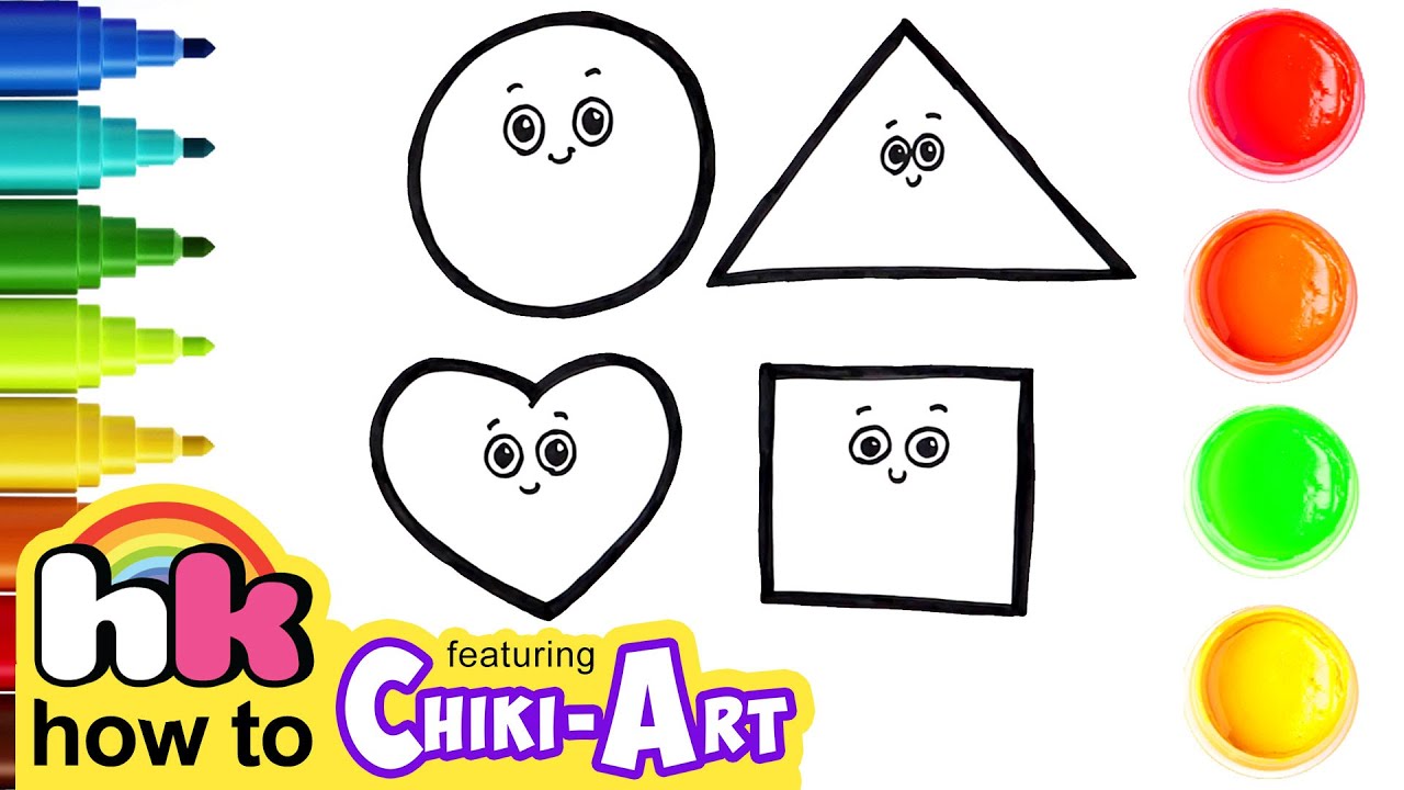 How to Draw Shapes | Learn Shapes | Art for Kids By Chiki Art ...