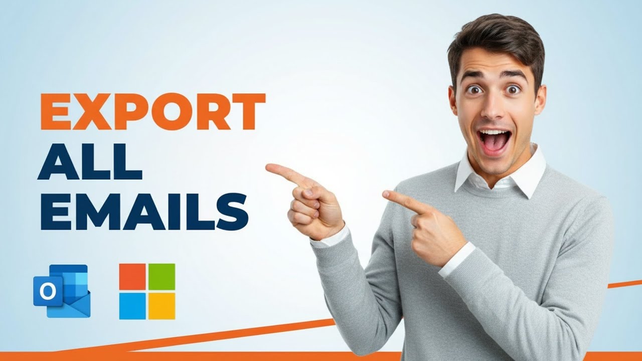 How to Export All Emails From Outlook | Export All Your Emails (Easiest ...