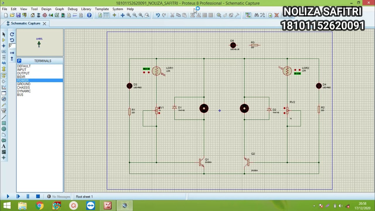 Simulasi Rangkaian Robot Line Tracer Di Proteus - YouTube