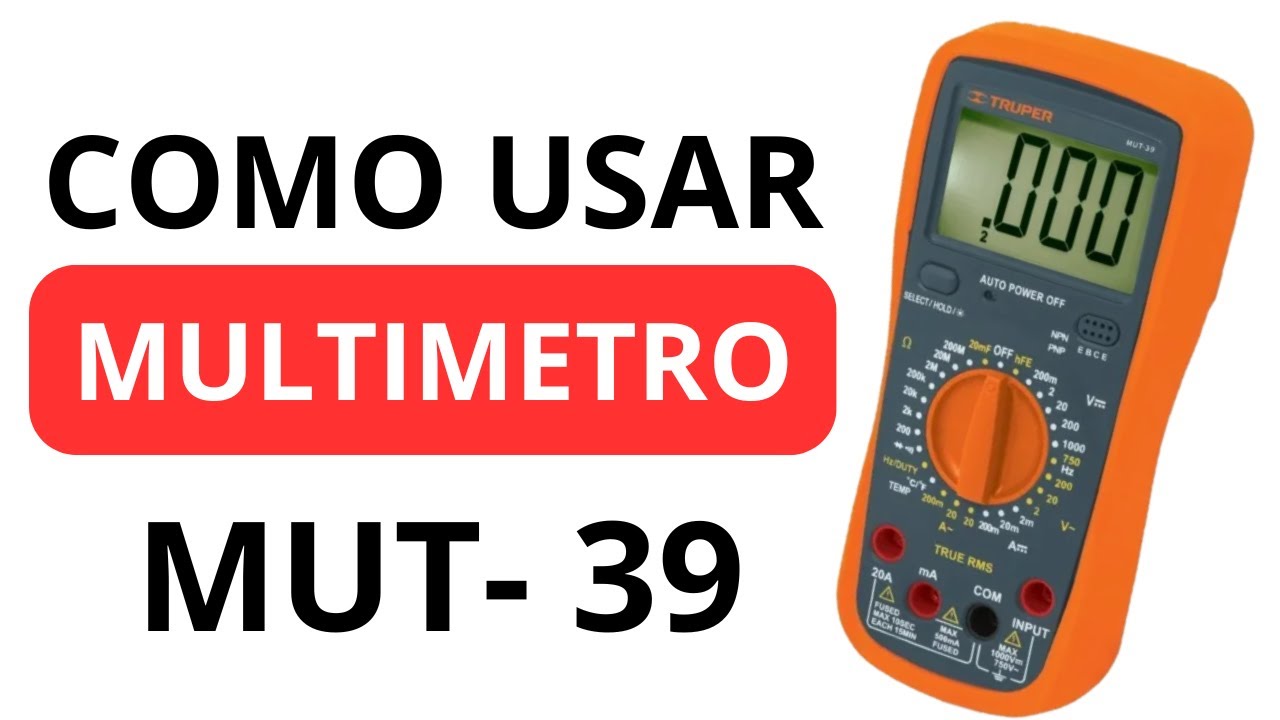 Cómo Usar Multimetro o Tester Digital Principiantes - YouTube