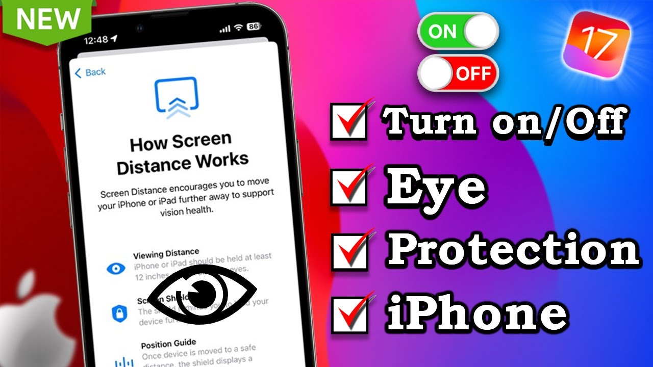 How To Turn on/Off Eye Protection in iPhone iOS 17 | Reduce Eye Strain ...