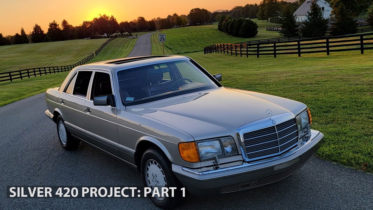 Smoke Silver Mercedes W126 420SEL Project: PART 1 - YouTube