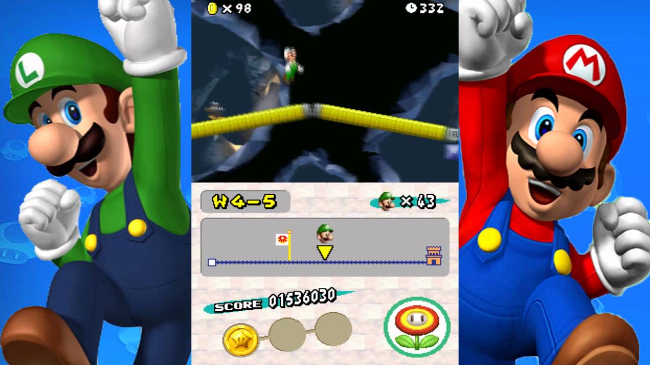 New Super Mario Bros DS World 4-5 - YouTube