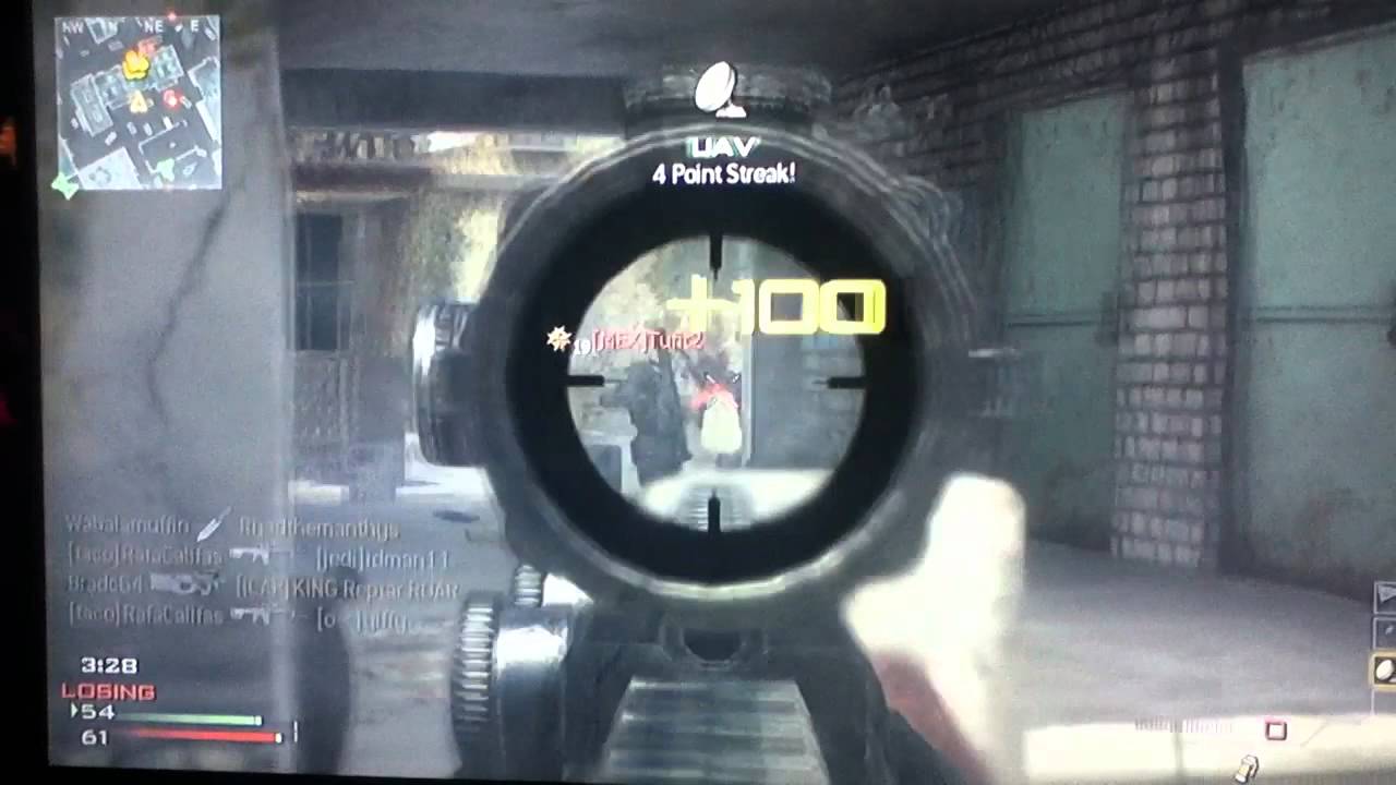 modern warfare 3- RSASS ACOG multiple kills one clip - YouTube