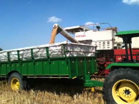john deere. Tractor TRALI 17 futti big trali - YouTube