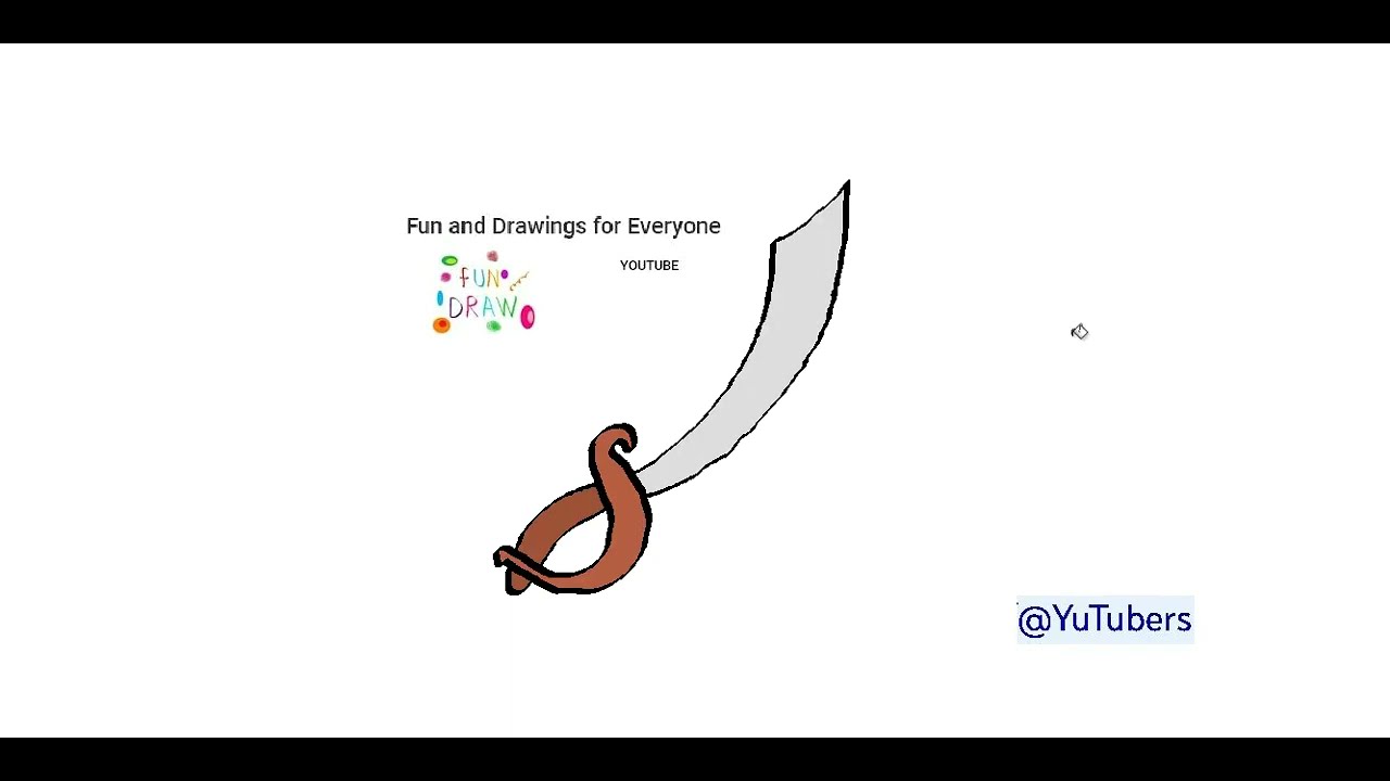 Comment dessiner une épée - YouTube