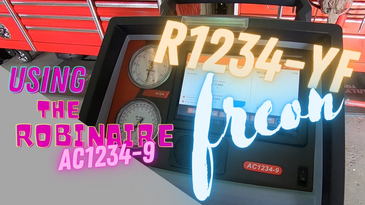 Robinaire, A/C machine, R1234-YF Freon, the AC1234-9 machine, 2017 ...
