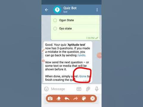 How to create Telegram Quiz Bot - YouTube
