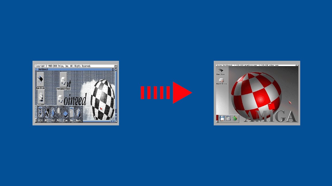 Make Amiga OS 3.9 Look Beautiful - YouTube