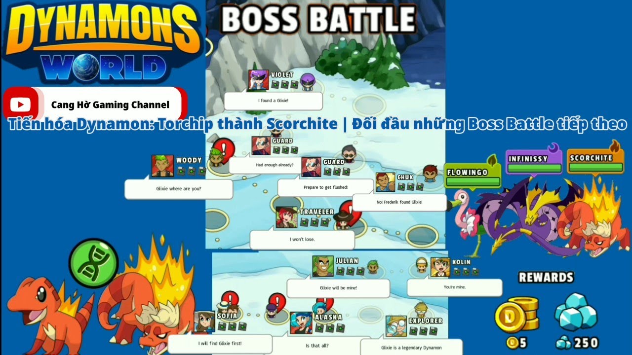 Dynamons World #40 - Tiến hóa Dynamon Torchip thành Scorchite | Đối đầu ...
