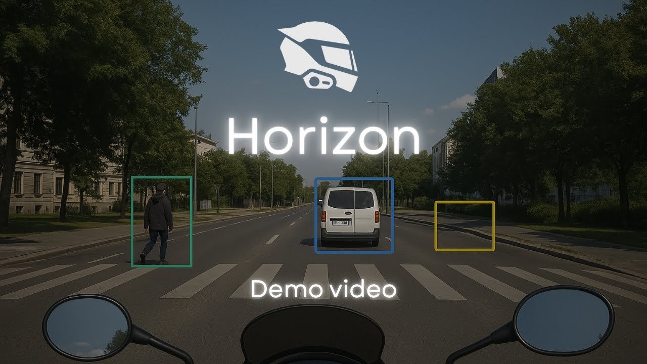 Horizon HUD Demo – AI-Powered Motorcycle Safety System - YouTube