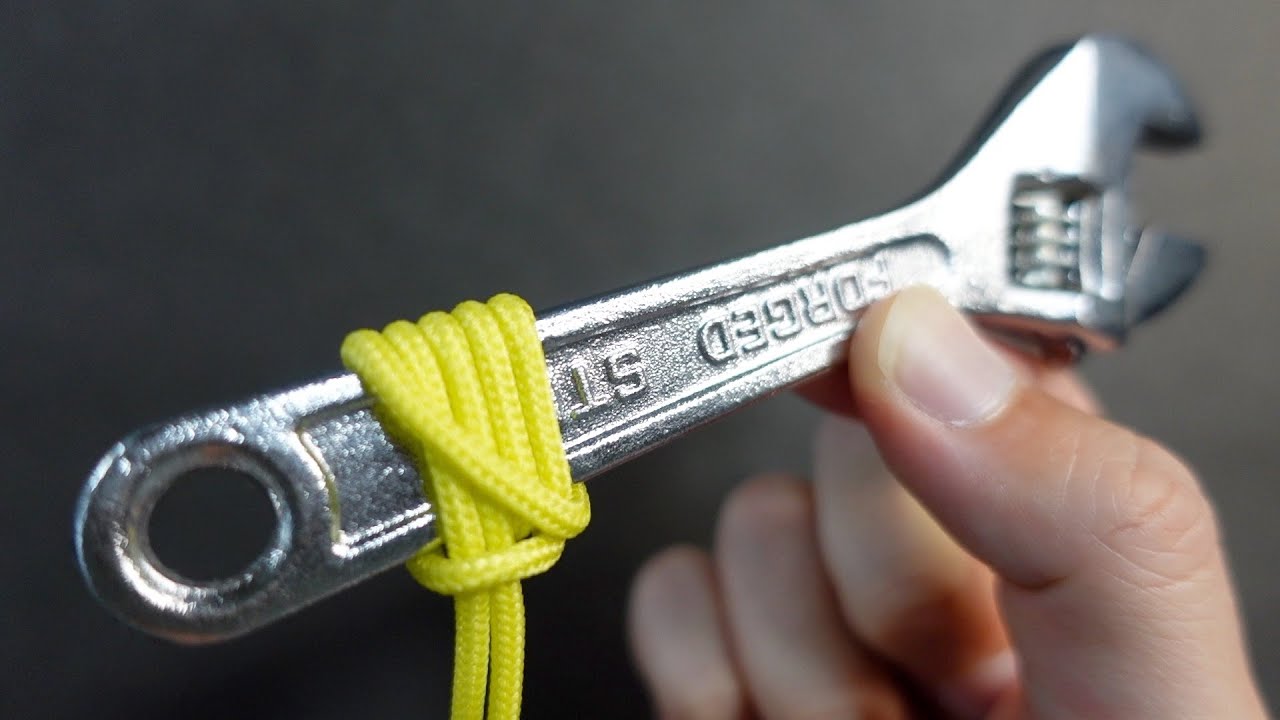 How to tie a practical rope for camping (wrench) - YouTube