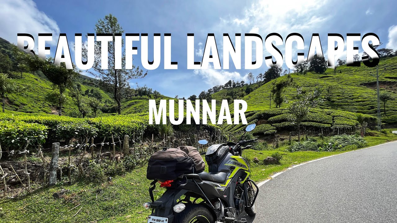 Bike Ride To Munnar (kerala) | Beautiful Landscapes | Lakkam Waterfall ...