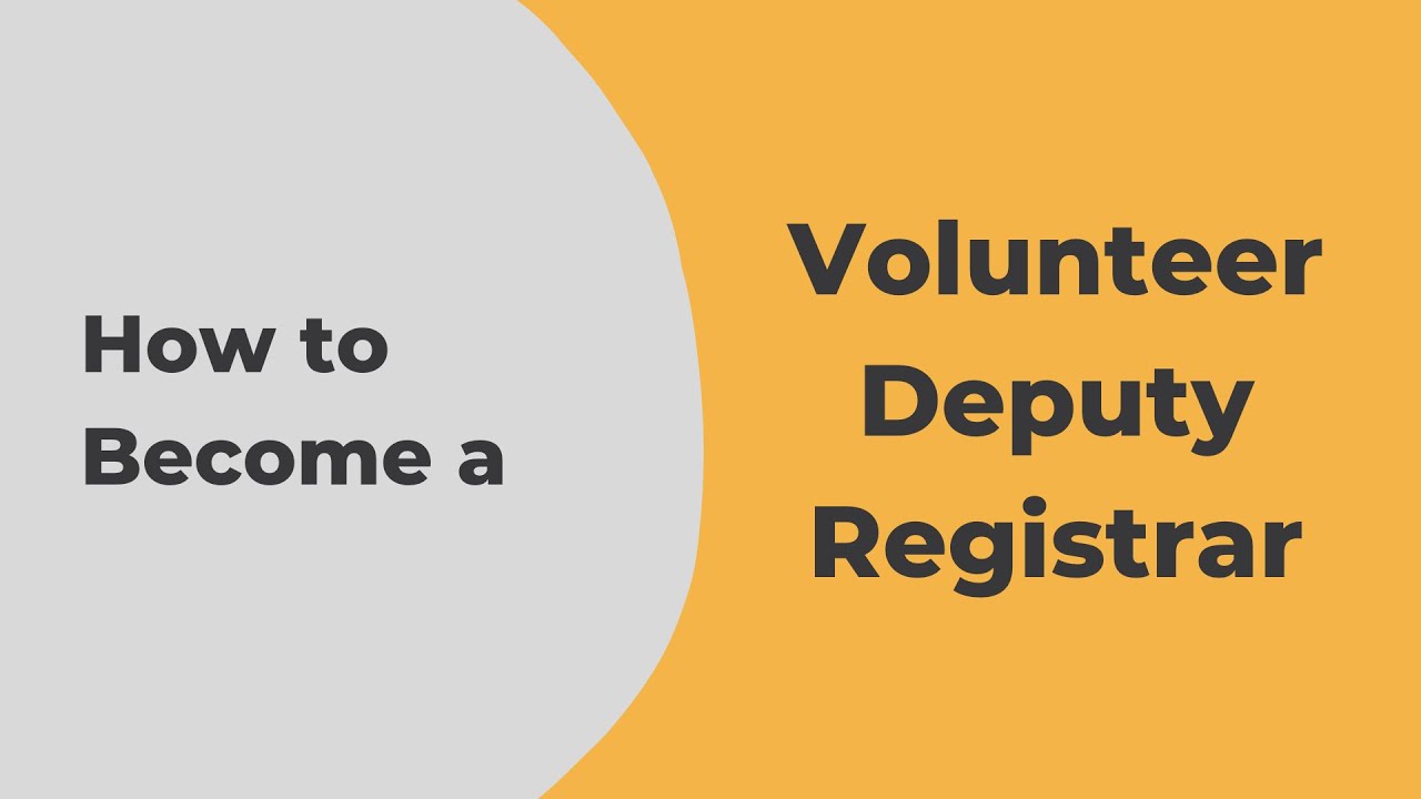Register People to Vote in Texas as a Volunteer Deputy Registrar - YouTube