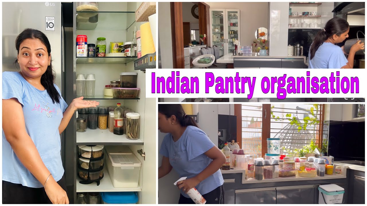 My indian pantry organisation | organise with me - YouTube