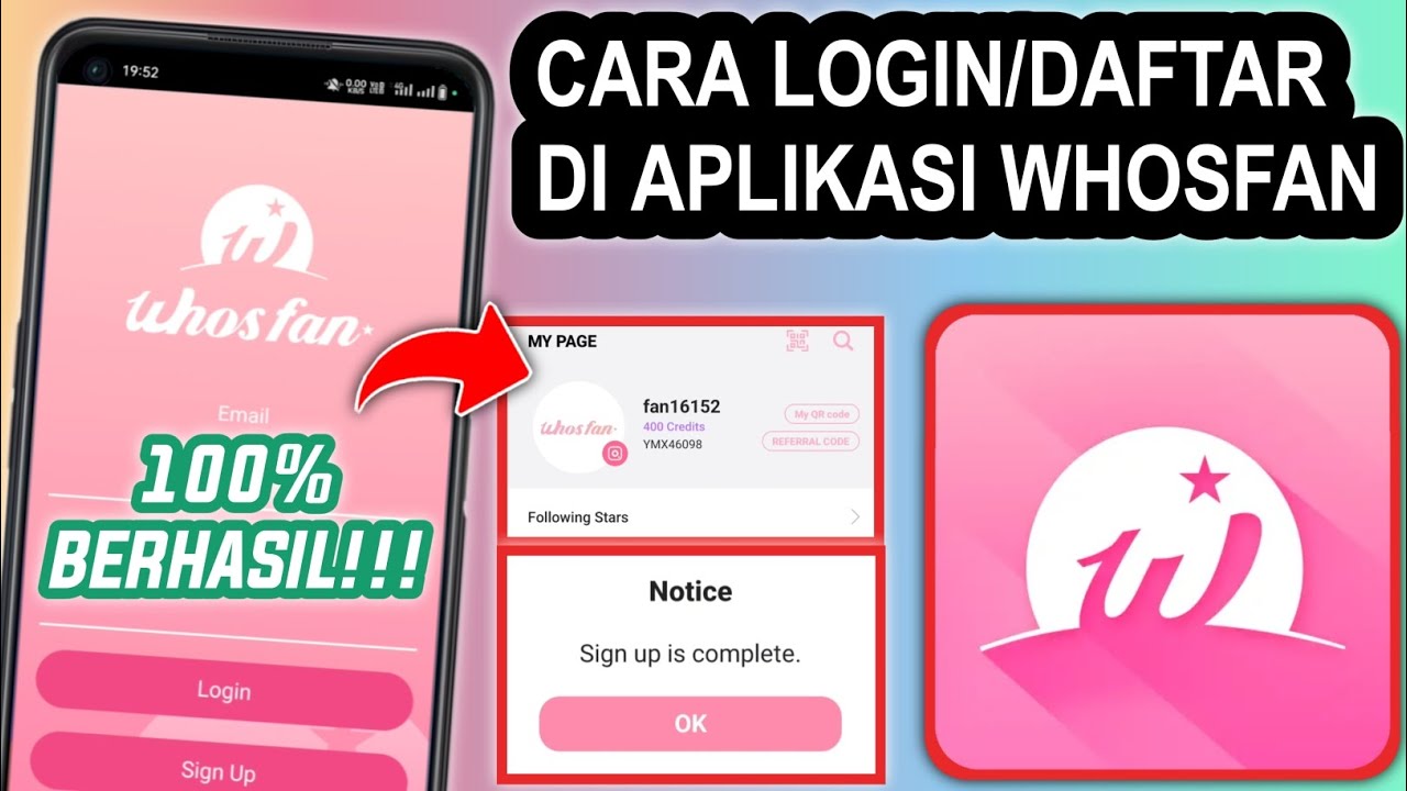 Cara Login Whosfan | Cara Daftar Whosfan - YouTube