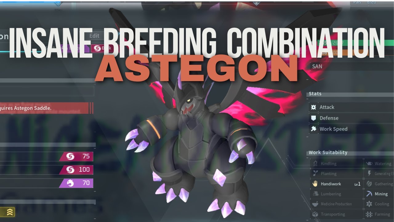 Insane breeding combination Astegon breeding #palworld - YouTube