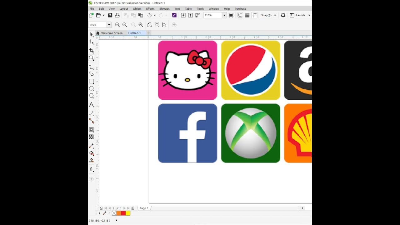 How to Draw trace, vectorize a Logo in 1 min, CorelDraw Logo Tracing Tips #shorts - YouTube