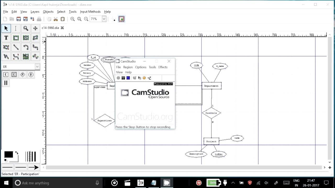 How to easily Print Diagrams from DIA software( for ER diagrams ...