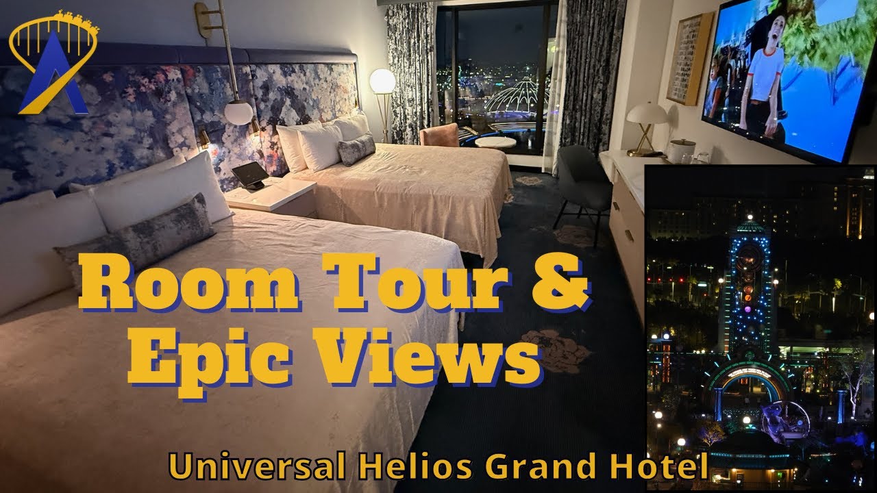 Universal Helios Grand Room Tour With Epic Nighttime Views - YouTube