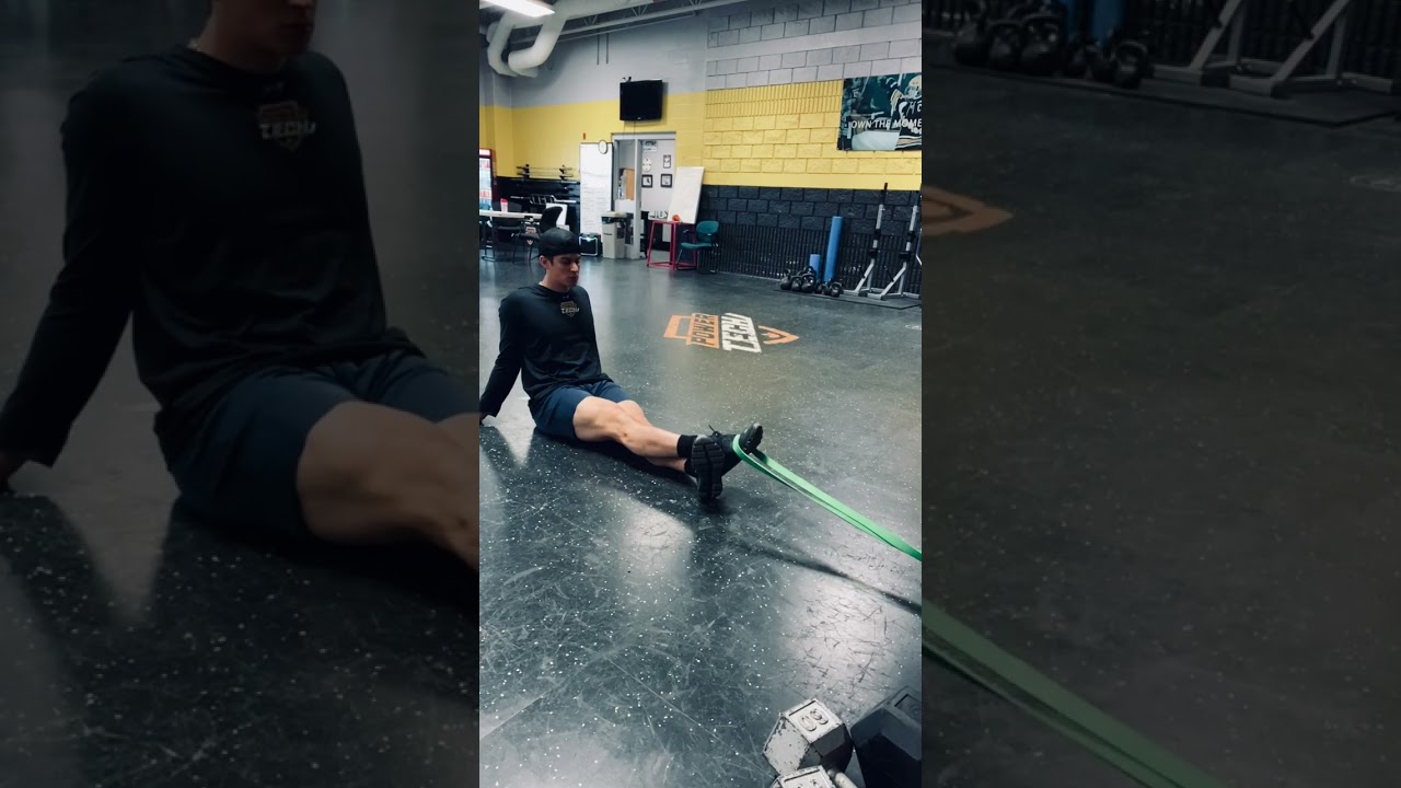 Anterior Tibialis Band | Corrective/Mobility Movements | PowerTech Hockey Off-Ice Training - YouTube