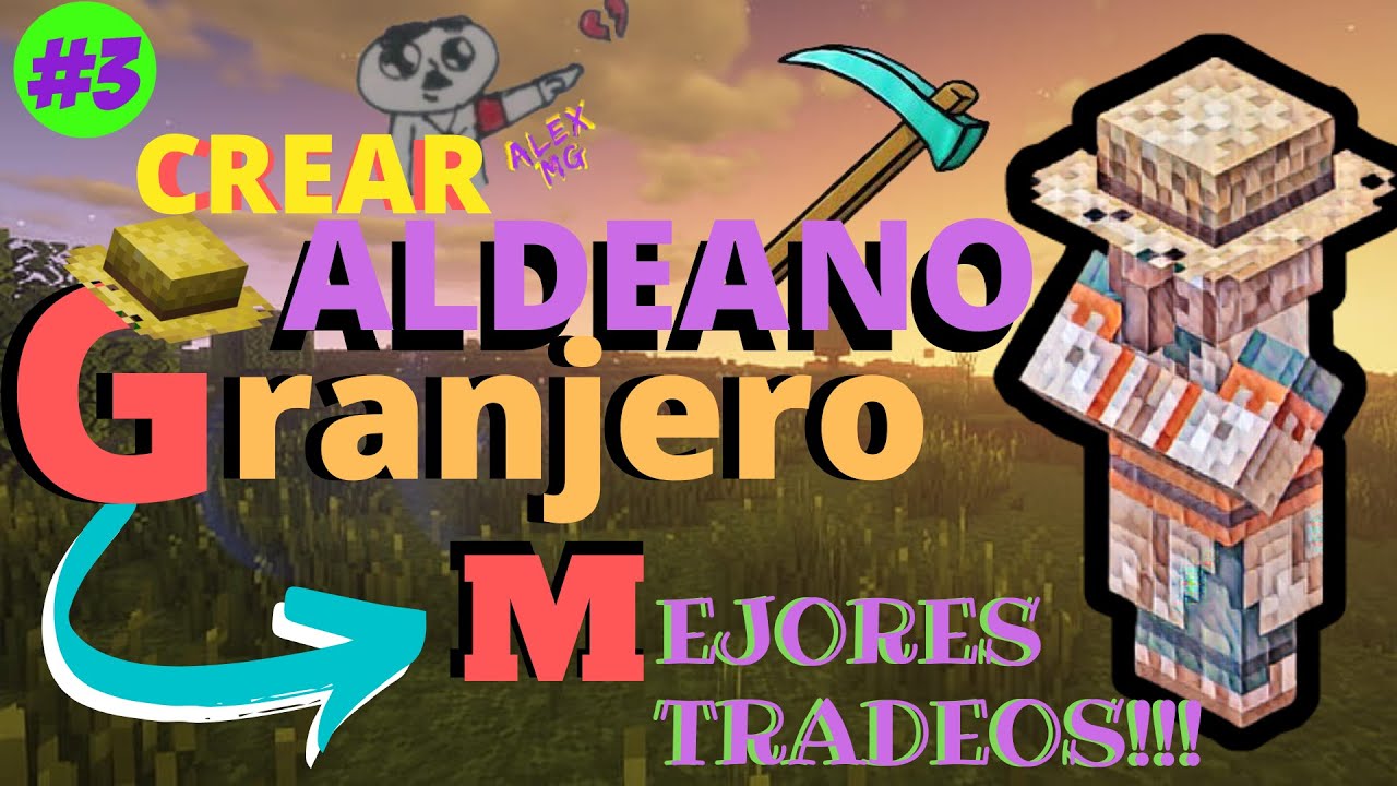 😲COMO HACER un ALDEANO GRANJERO, TODOS los TRADEOS y 3 CURIOSIDADES‼ ...