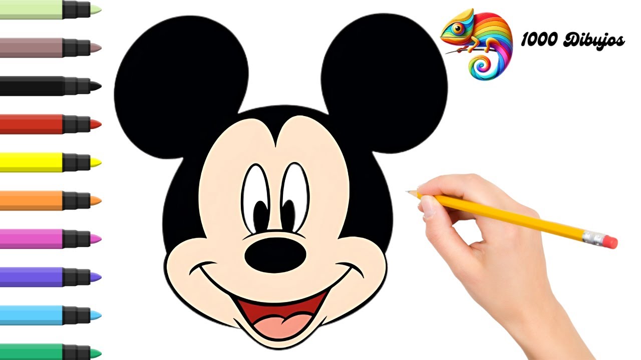Cómo Dibujar a MICKEY MOUSE – Tutorial Fácil Paso a Paso para Todos ...