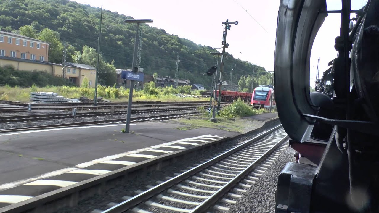 Mit 52 8134-0 auf 4-Flüsse-Fahrt - YouTube