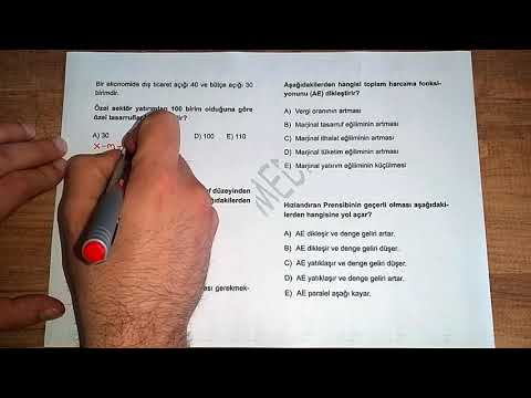 22) MAKRO EKONOMİK DENGE SORU ÇÖZÜMÜ - 3