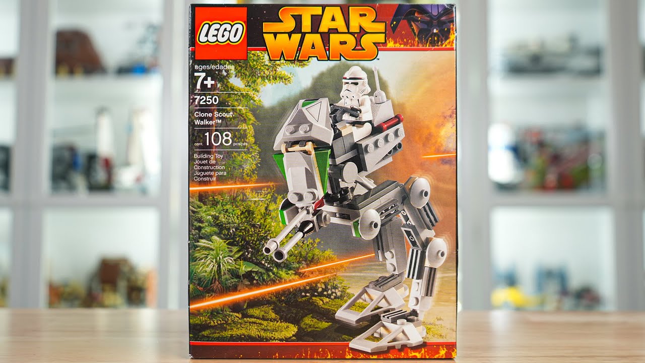 LEGO Star Wars 7250 CLONE SCOUT WALKER Review! (2005) - YouTube