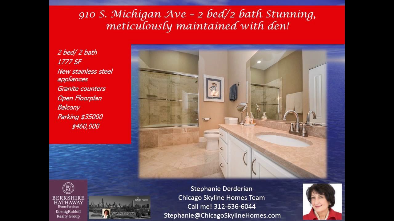 Sunny, 2 bed 2 bath South Loop condo with Balcony - YouTube