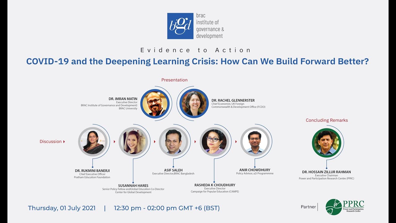 Evidence to Action COVID-19 and the Deepening Learning Crisis – How Can ...