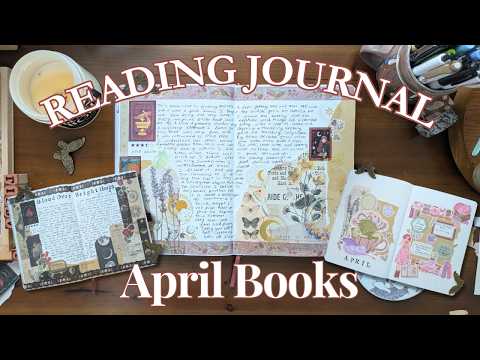 April Reading Journal Update | Books Read and Fun, Cozy Spreads - YouTube