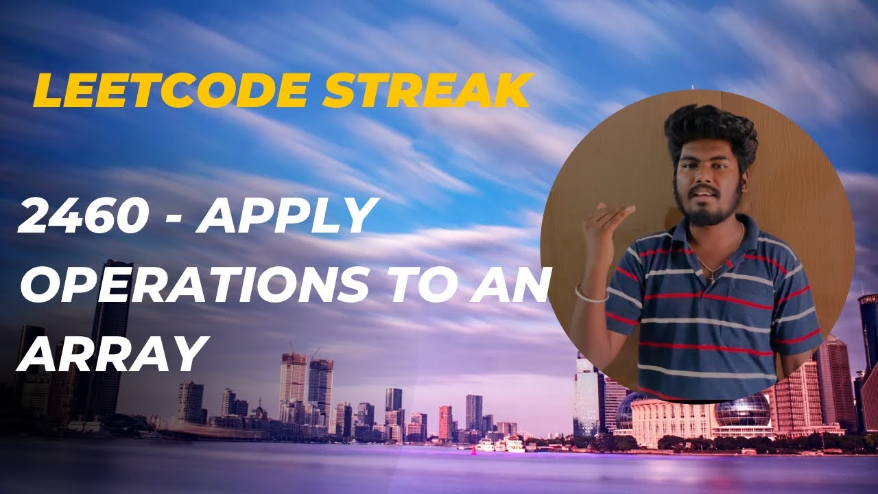 apply operations to an array in python tamil || Leetcode Streak - YouTube
