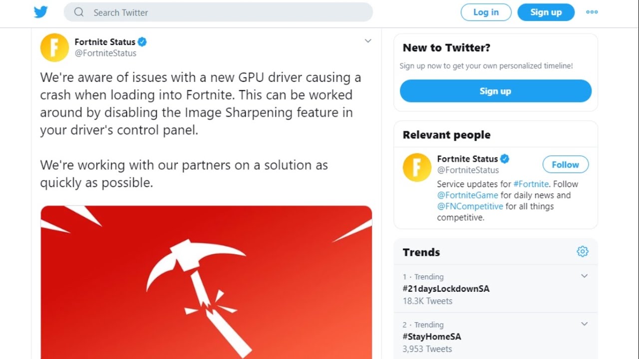 FORTNITE APPLICATION HANG DETECTED FIX (FOR ADVANCED CASES) - YouTube