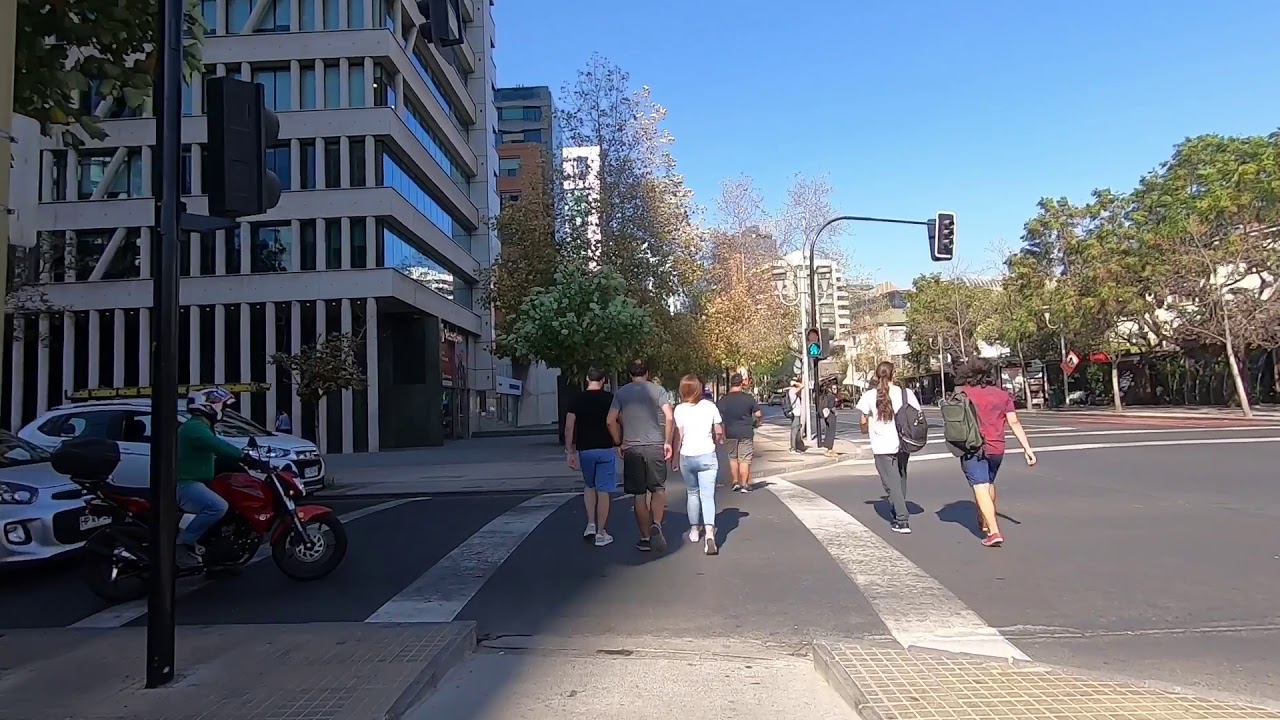 Walking SANTIAGO 🇨🇱 - Las condes, Barrio El Golf - YouTube