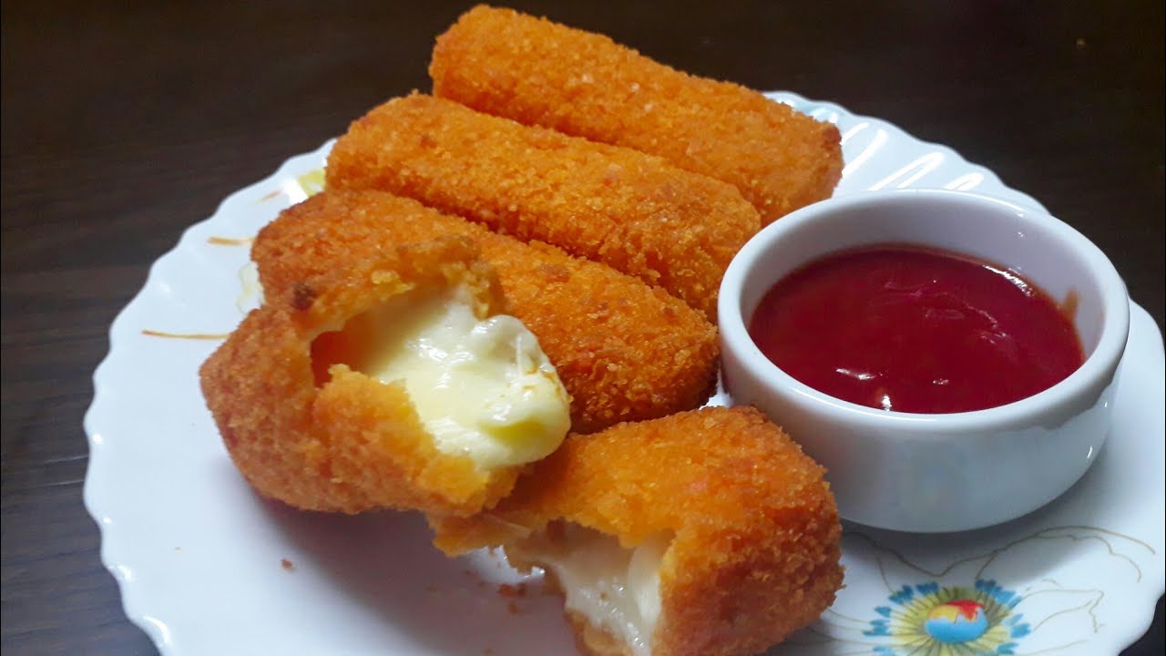 Mozzarella Cheese Sticks | Cheese Fingers | How to make cheese sticks ...
