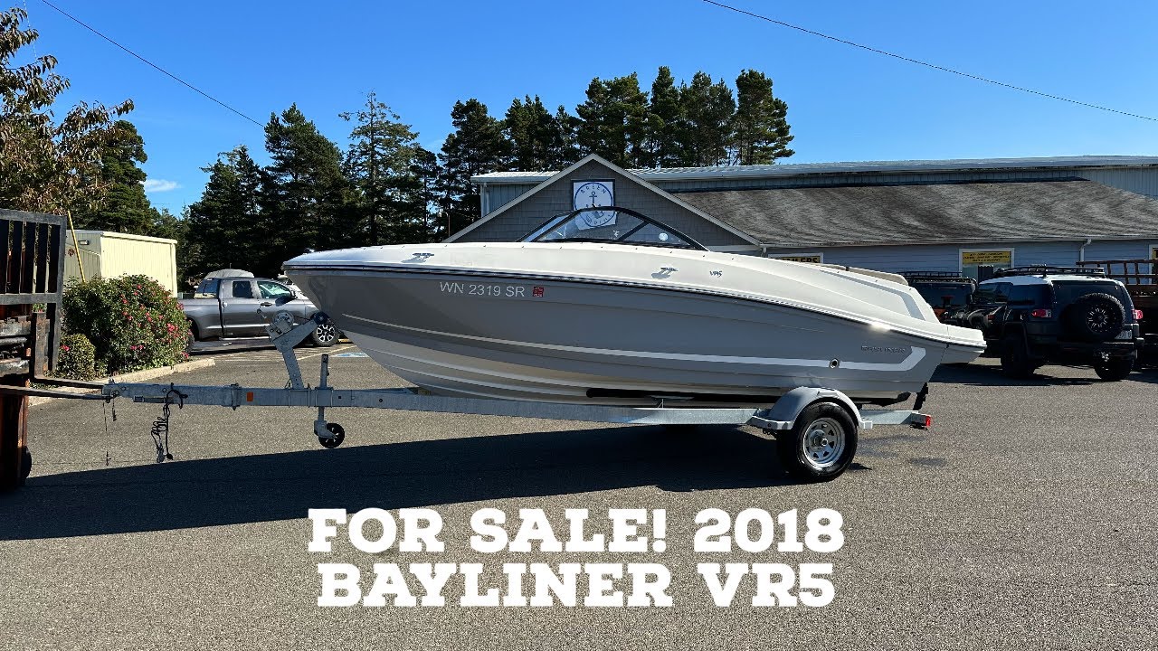 (SOLD) 2018 Bayliner VR5 W/ MerCruiser 4.5 - YouTube