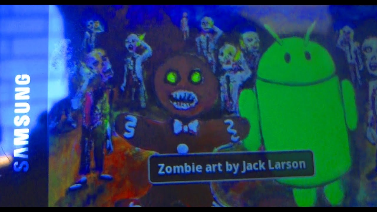 Android Easter Egg @ Zombie Art by Jack Larson - YouTube