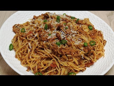 REPAS FAÇON SPAGHETTI BOLOGNAISE ÉCONOMIQUE FACILE (CUISINE RAPIDE ...