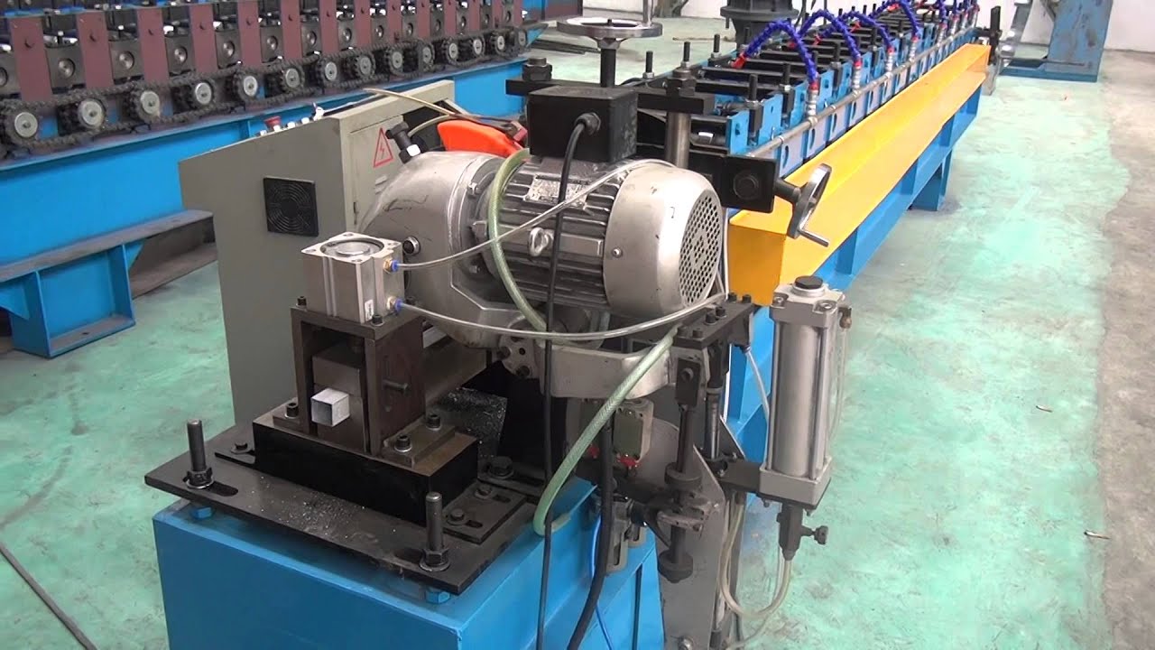 square pipe roll forming machine - YouTube
