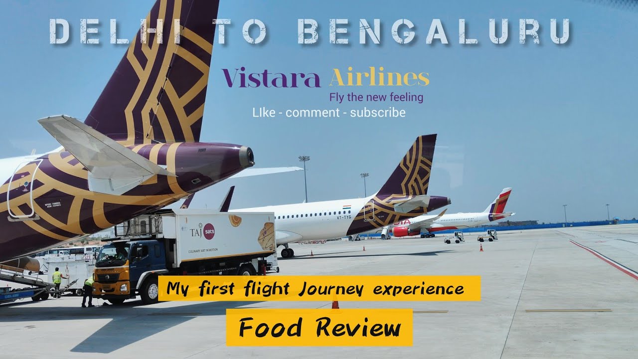 Delhi To Bengaluru By Vistara Flight | My First Flight Experience ...