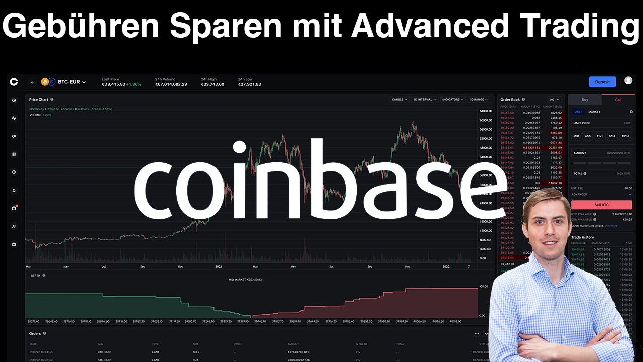 So spart ihr Coinbase Gebühren mit Advanced Trading - YouTube