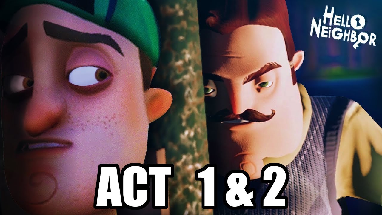 HELLO NEIGHBOR How to Beat The Act 1 Basement - Act 1, 2 Full Gameplay ...