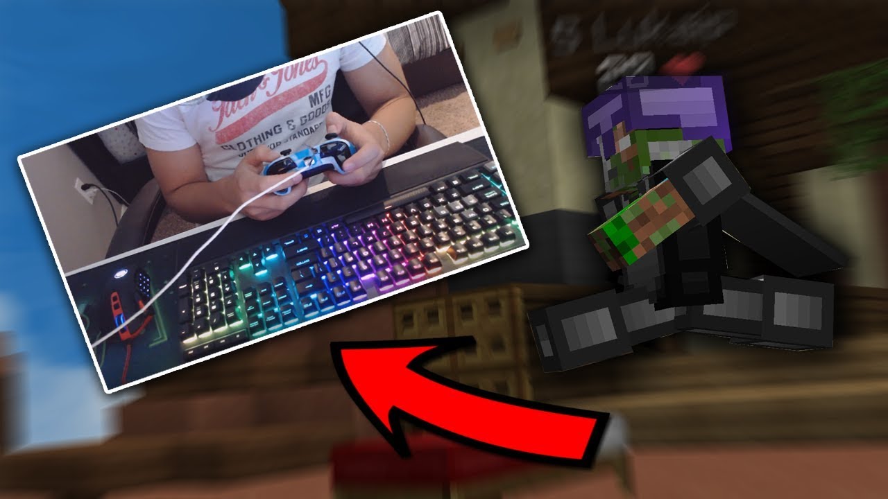 bedwars but with a controller - YouTube