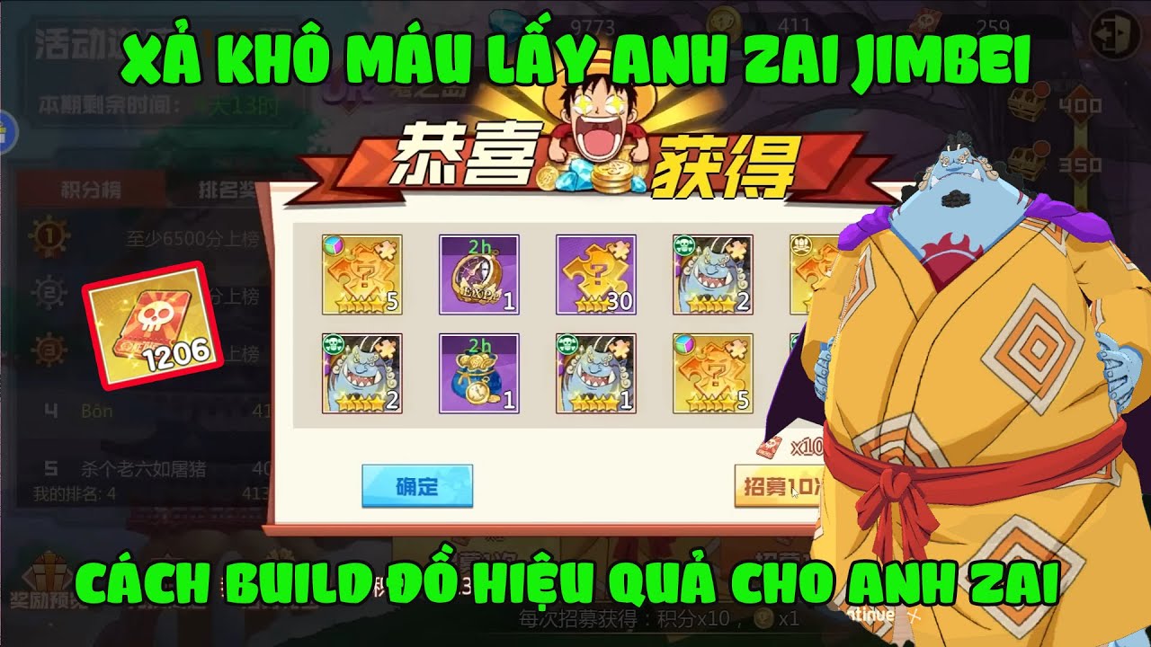 KHO BÁU TRUYỀN THUYẾT - KHÔ MÁU LẤY JIMBEI ONI VÀ CÁCH BUILD ĐỒ HIỆU QUẢ ĐỂ CÓ DAME TO - YouTube