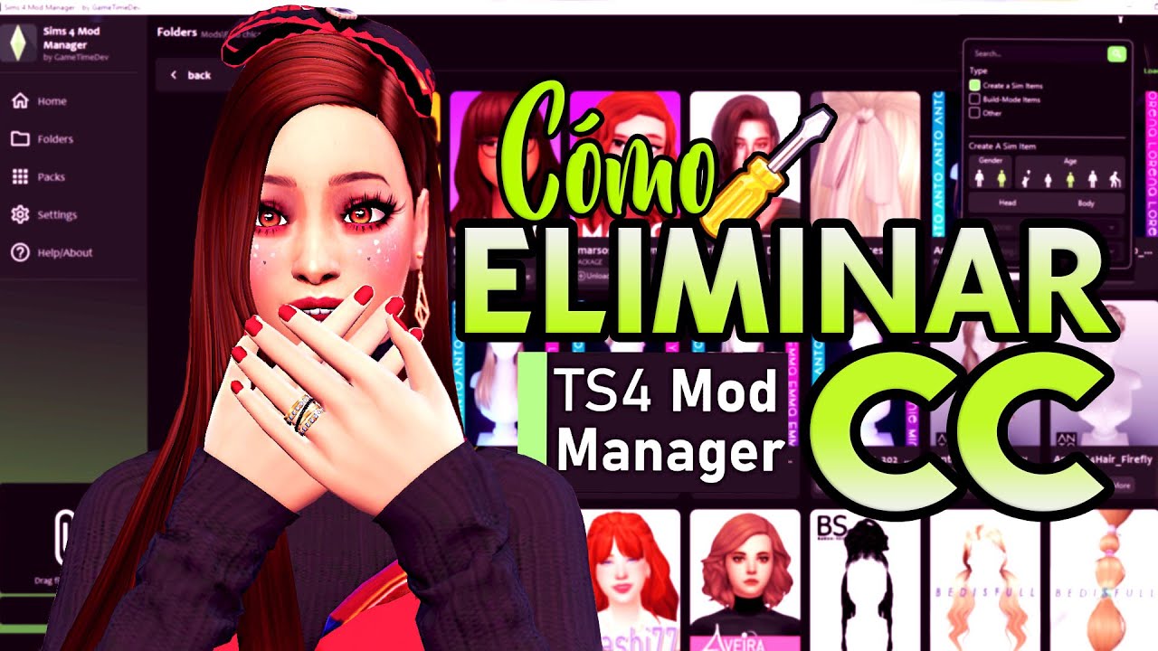 Cómo ELIMINAR CC (RÁPIDO y FÁCIL!!!) | TS4 MOD MANAGER v.1.0 | Tutorial ...