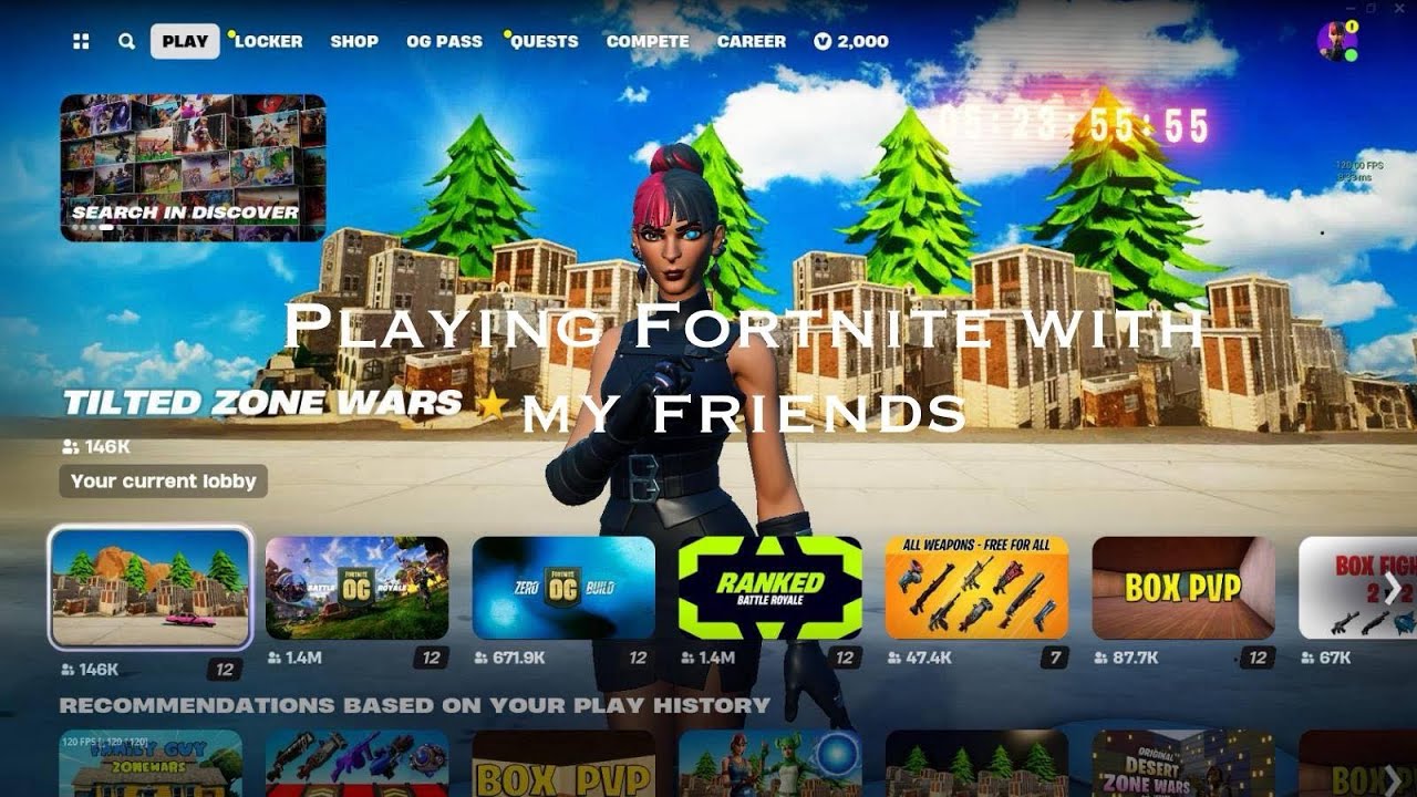 PLAYING TILTED TOWERS ZONEWARS - YouTube